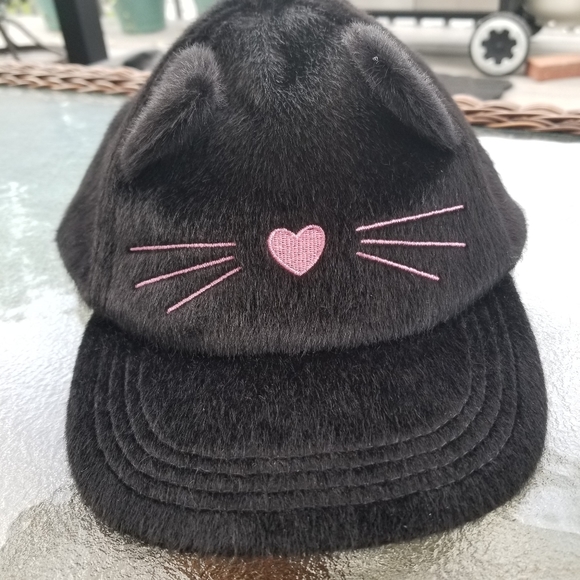 None | Accessories | Furry Black Kitty Cat Hat | Poshmark